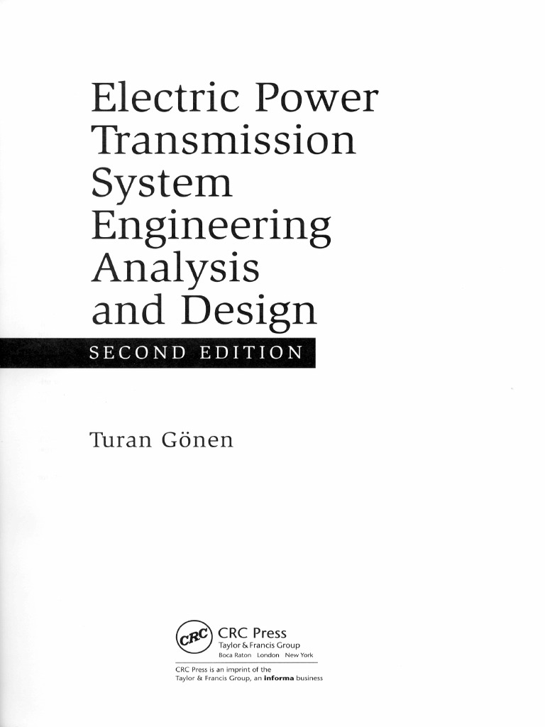 Electric Power Transmission System Engineering Analysis and Design ...