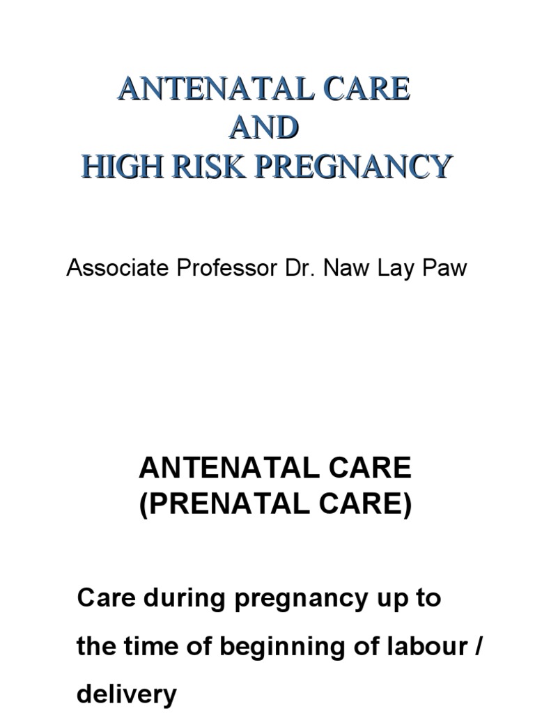SEGi ANC and HIGH RISK PREGNANCY | PDF | Pregnancy | Childbirth