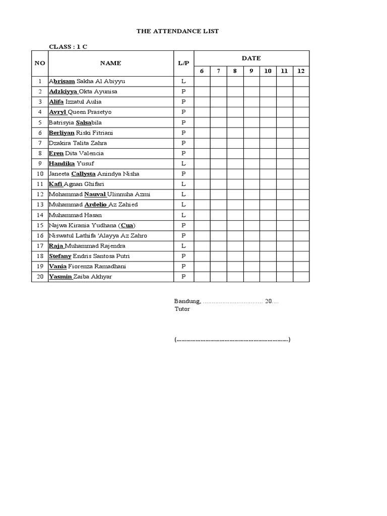 Student Attendance Records | PDF