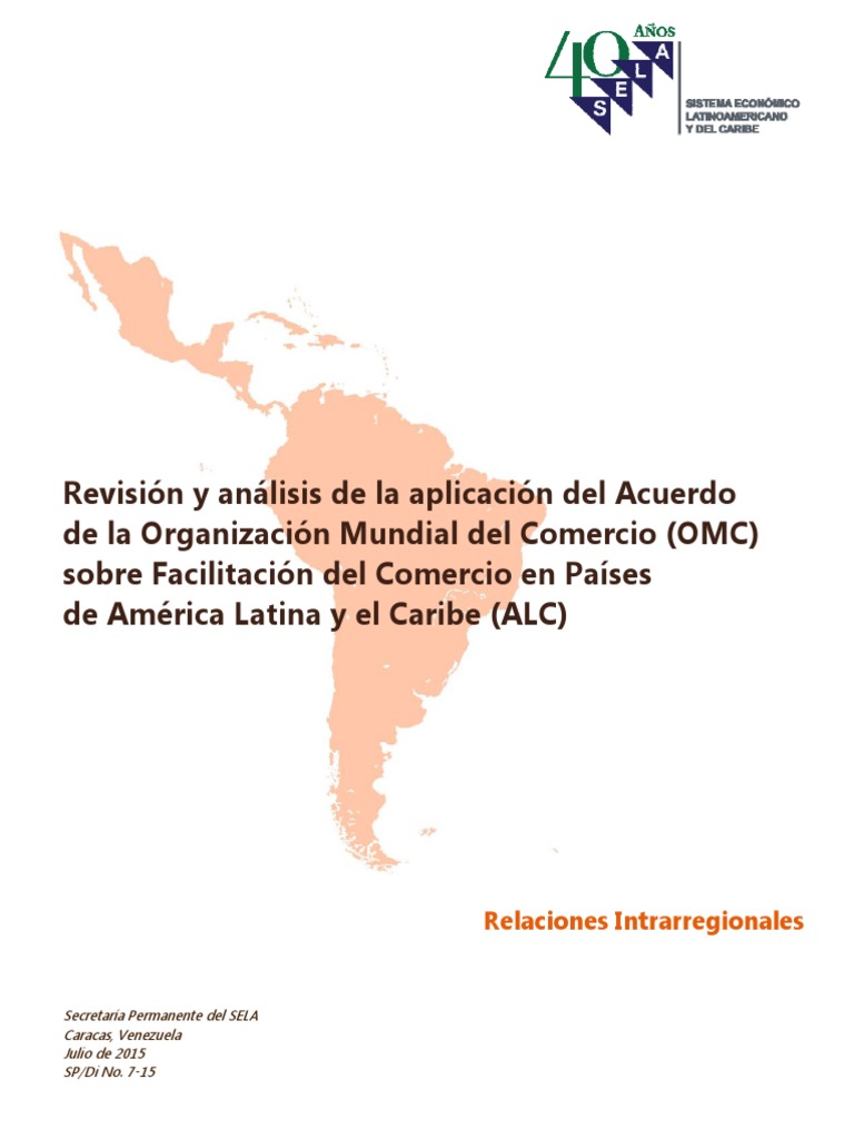 Tratado de Facilitacion Del Comercio Omc | PDF | Organización de ...