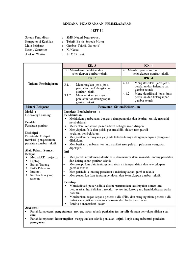 RPP Gto 2020 Merdeka | PDF