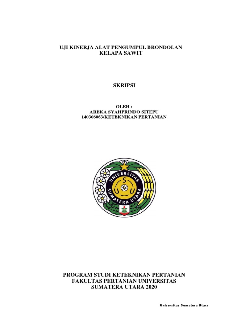 Uji Kinerja Alat Pengumpul Brondolan Sawit | PDF