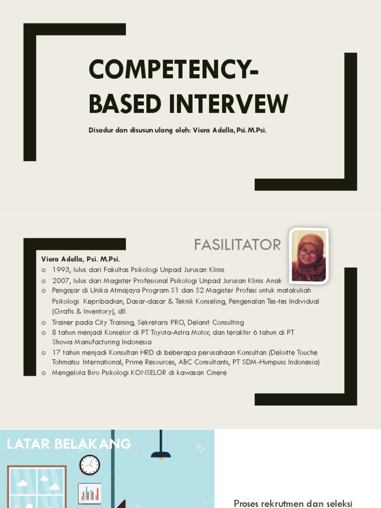 Competency Based Interview-Materi Training | PDF