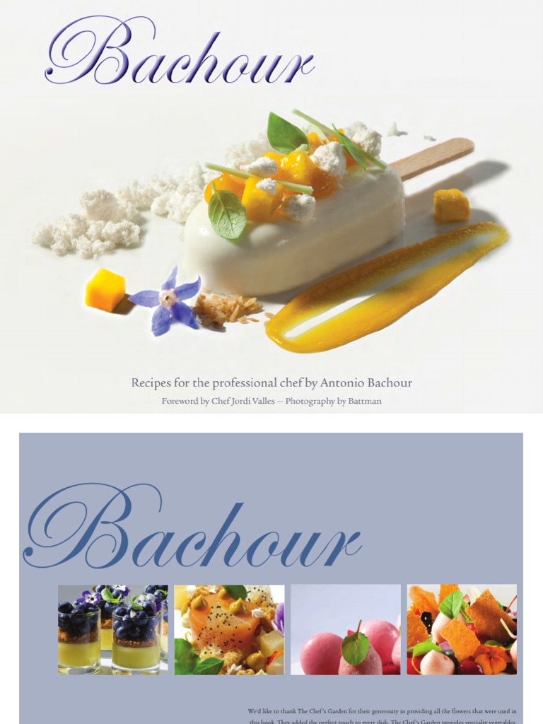Bachour Antonio Recipes For The Professional Chef | PDF | Chocolate | Cakes