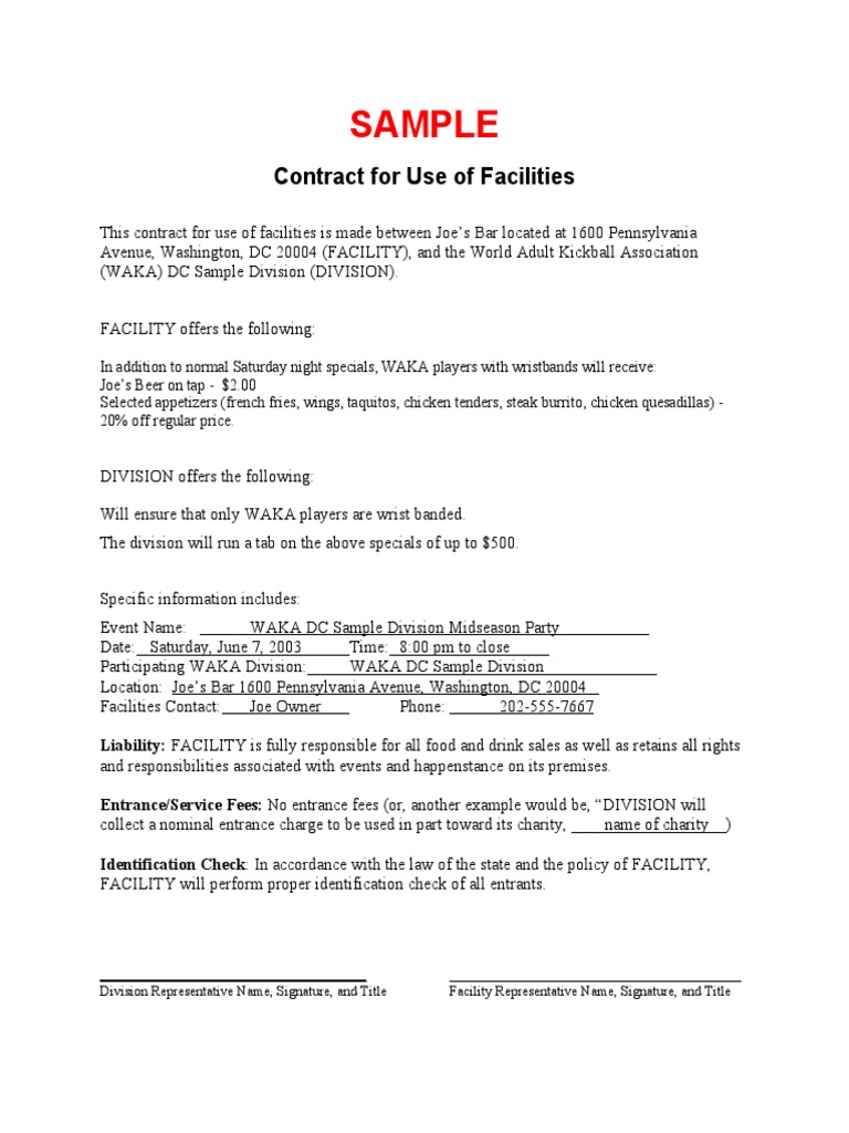 Party Contract | PDF