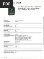 Product Datasheet: Circuit Breaker Compact NSX400N - Micrologic 2.3 ...