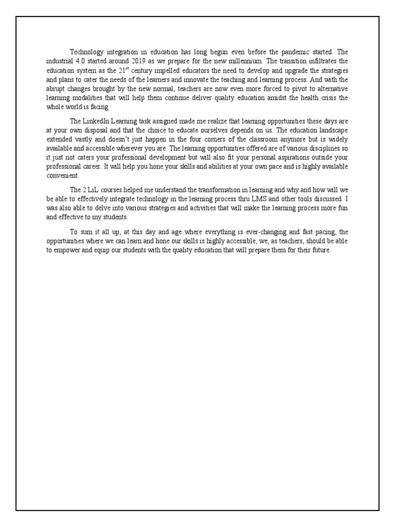 GED 109 - Task 3 | PDF