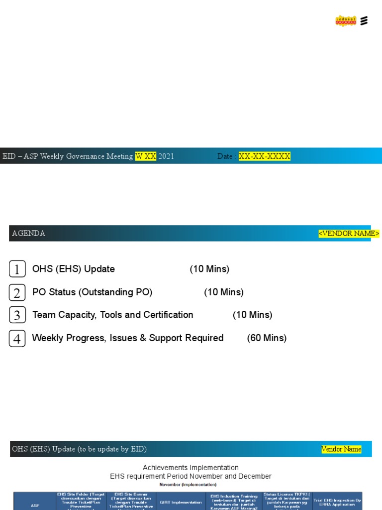 3PP Vendor Management - WeekXX - 2021 (Slides Template) | PDF | Computing