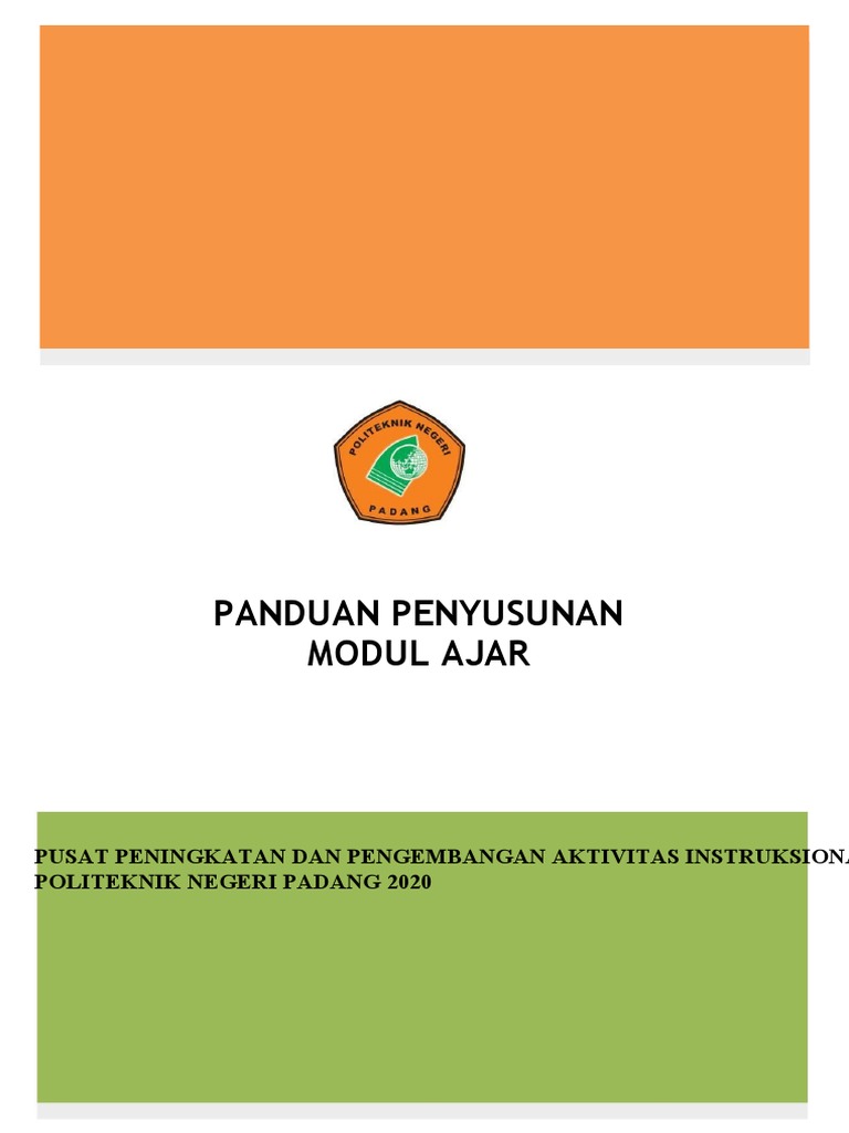 PANDUAN MODUL AJAR PNP - P3AI - 2020 - SDH TTD | PDF