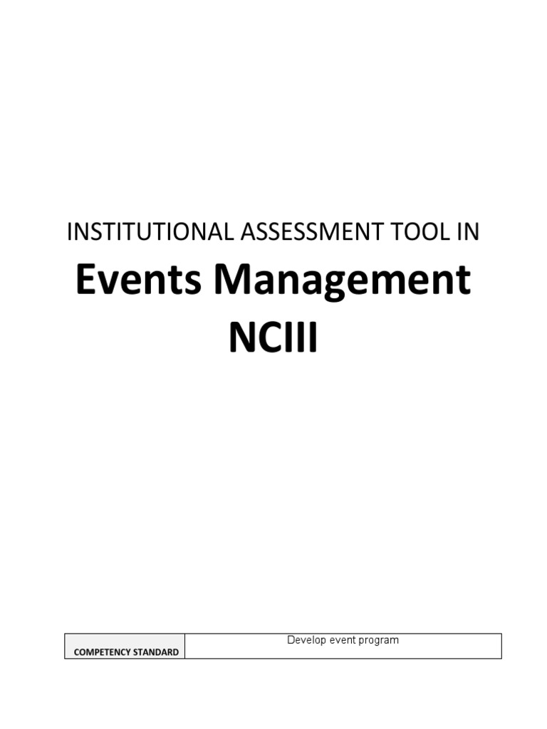 Institutional Assessment 3 EM3 | PDF | Goal | Test (Assessment)