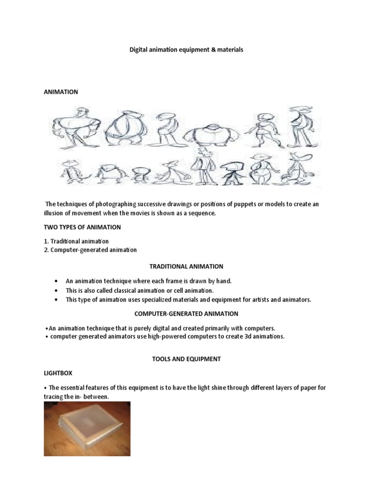 Animation Tools & Techniques Guide | PDF | Animation