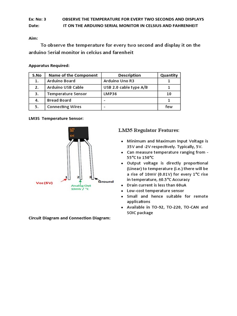 Arduino Temperature Monitoring Code | PDF | Temperature | Fahrenheit