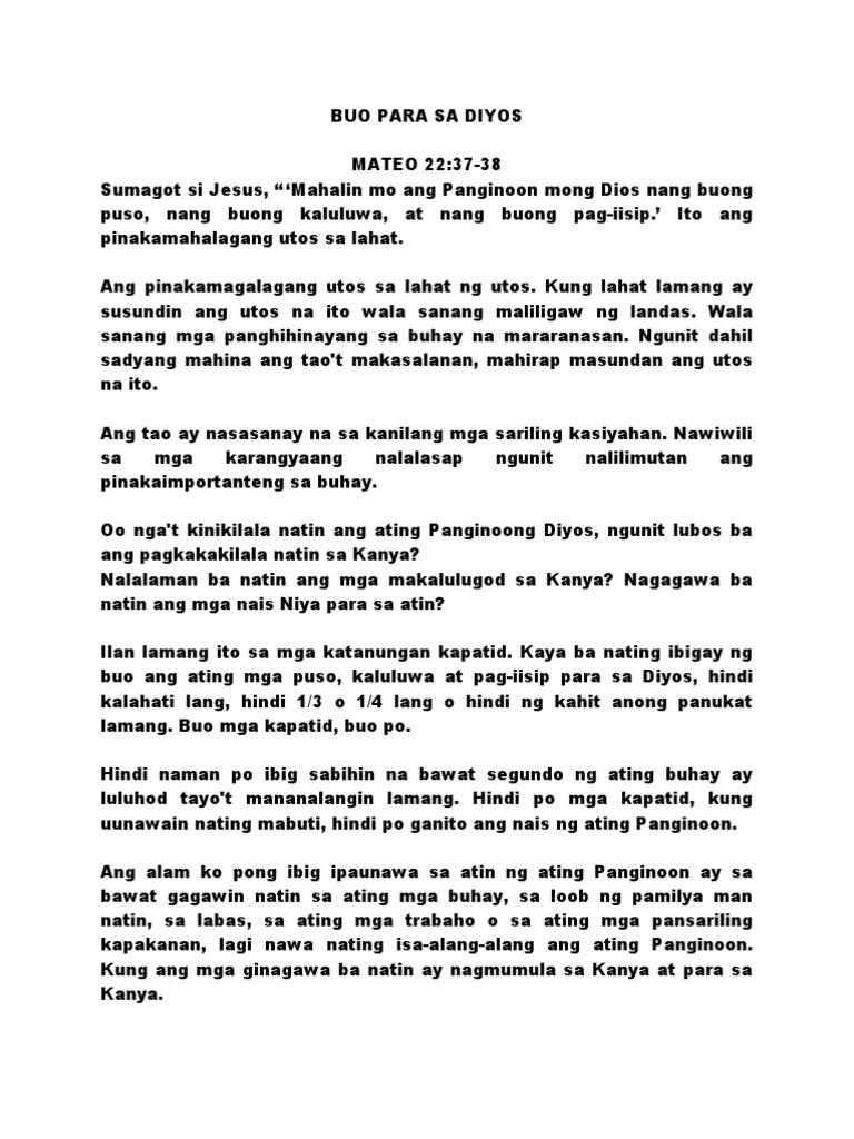 Mateo 22,37-38 Asnd | PDF