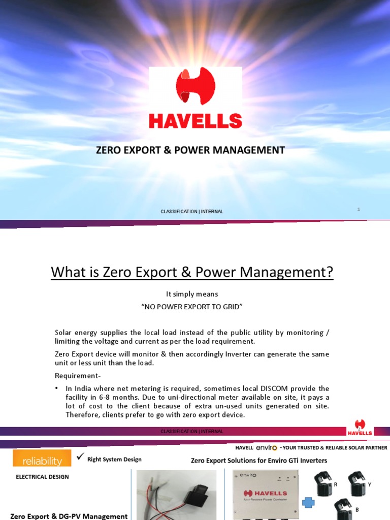 Zero Export Power Management Solutions | PDF | Solar Power | Power Inverter