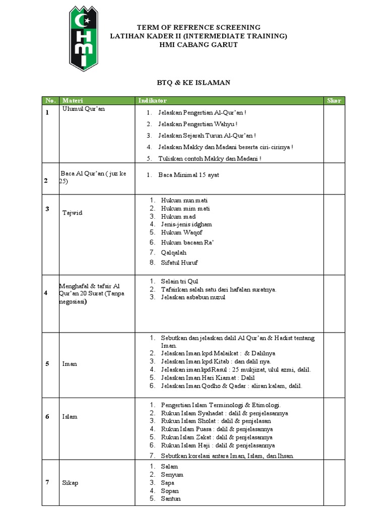 Surat Hmi | PDF