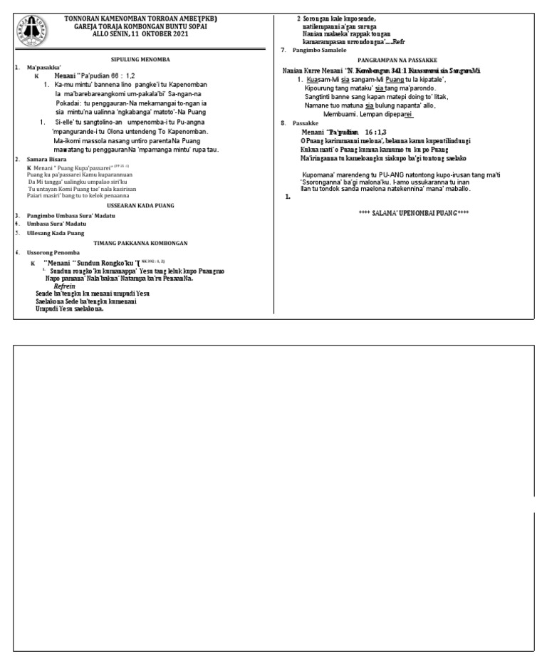 Tonnoran Kamenomban Tananan Dapo' | PDF Tonnoran Kamenomban Tananan Dapo' | PDF