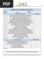 Aerial Lift Pre Use Inspection Checklist | PDF | Elevator | Mechanical ...