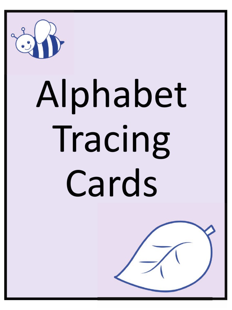 Alphabet Tracing Cards Australian Font A | PDF | Linguistics | Languages