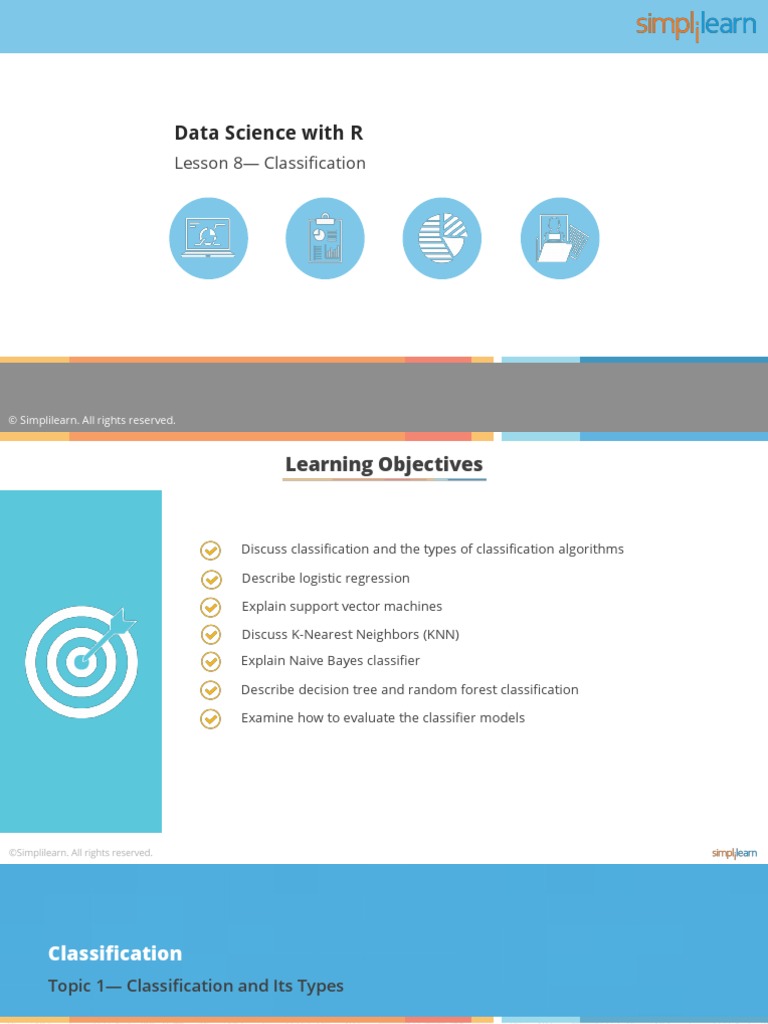 Lesson 8 - Classification | PDF | Receiver Operating Characteristic | Statistical Classification