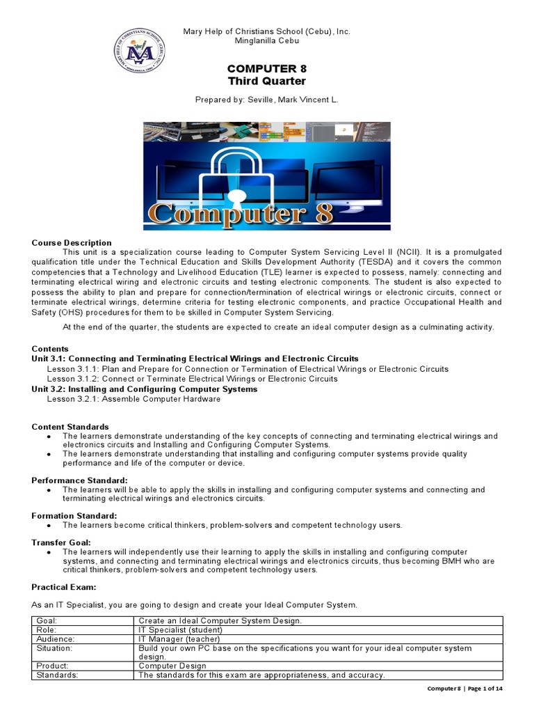 Designing the Ideal Computer System: An IT Specialist's Culminating Activity on Connecting ...