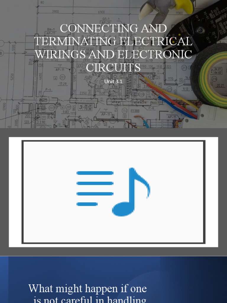 Connecting and Terminating Electrical Wirings and Electronic Circuits | PDF