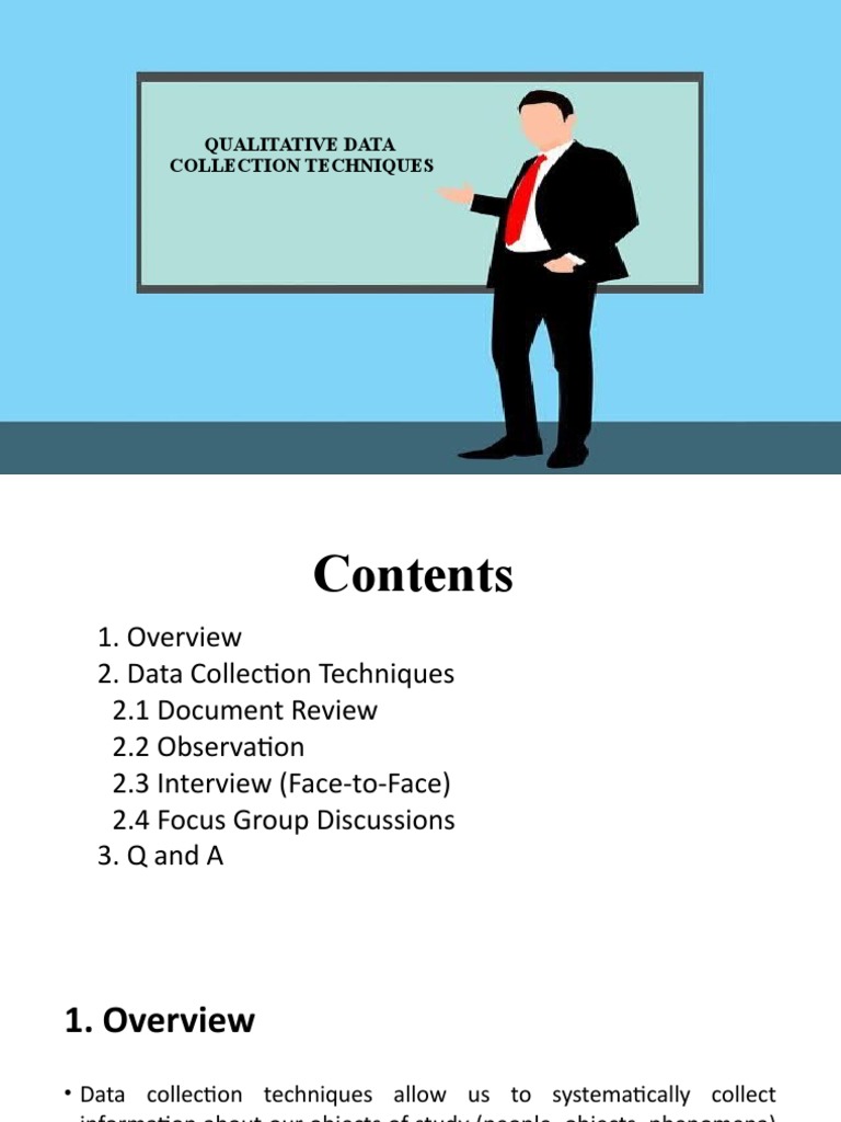 Qualitative Data Presentation | PDF | Interview | Observation