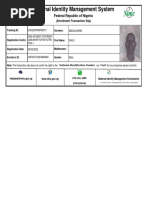 National Identity Management System: Federal Republic of Nigeria | PDF