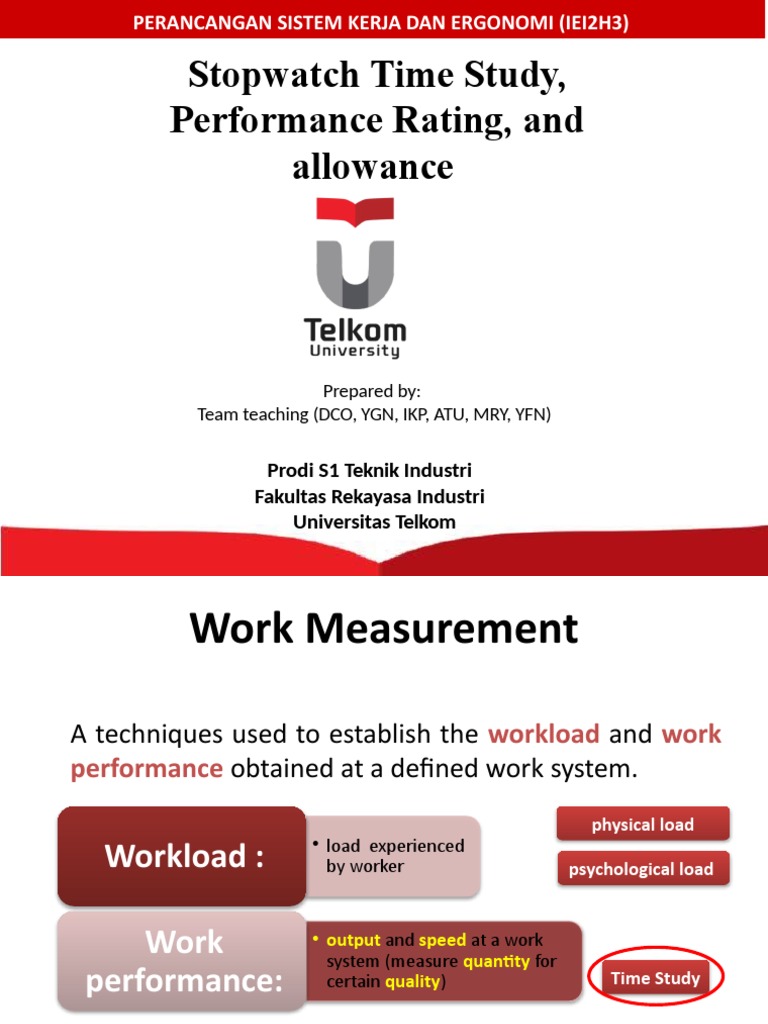 Minggu 5. TIME STUDY - Stopwatch | PDF