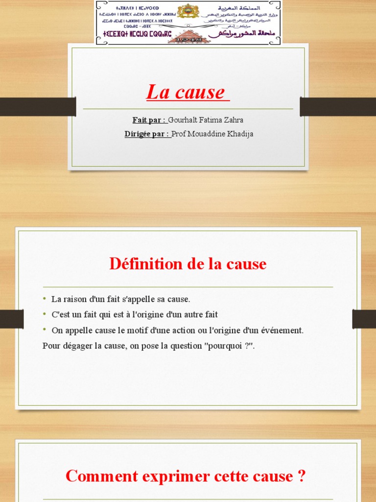 La Cause | PDF | Linguistique