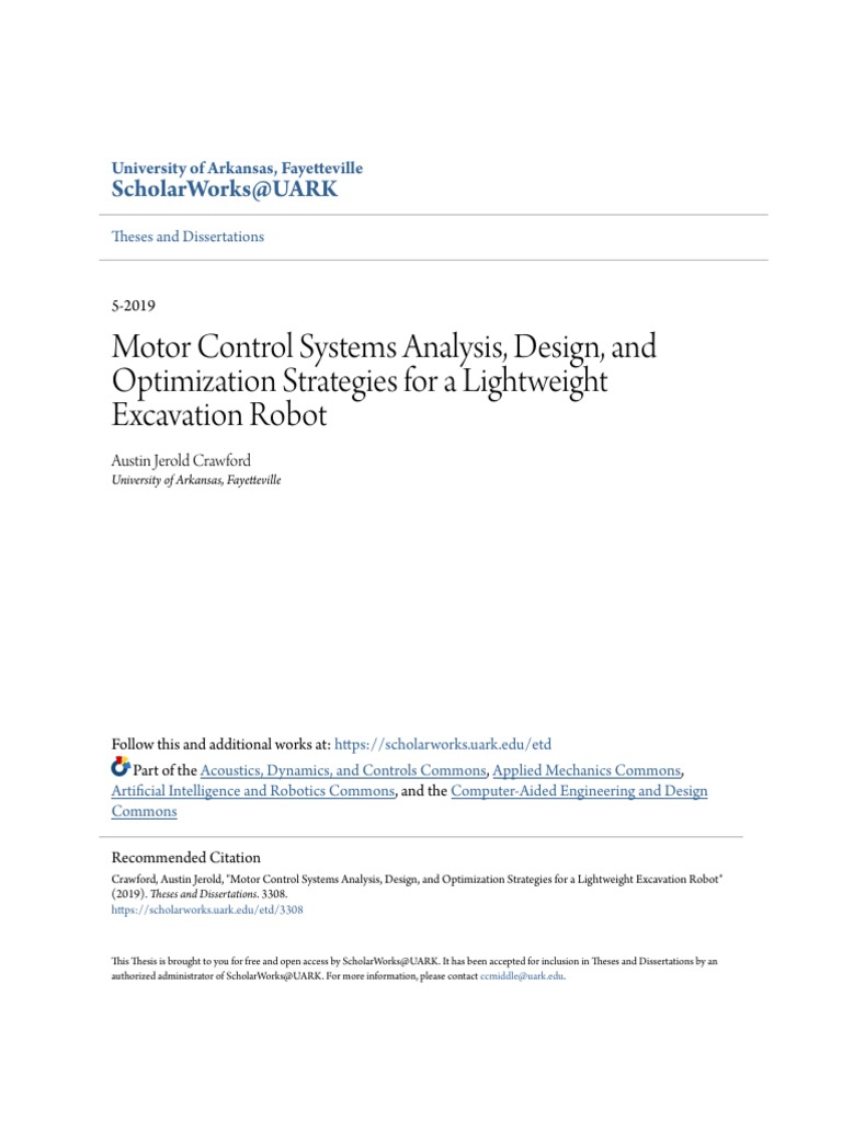Motor Control Systems Analysis Design and Optimization Strategi | PDF ...