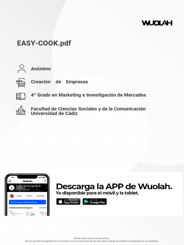 Easy Cook | PDF