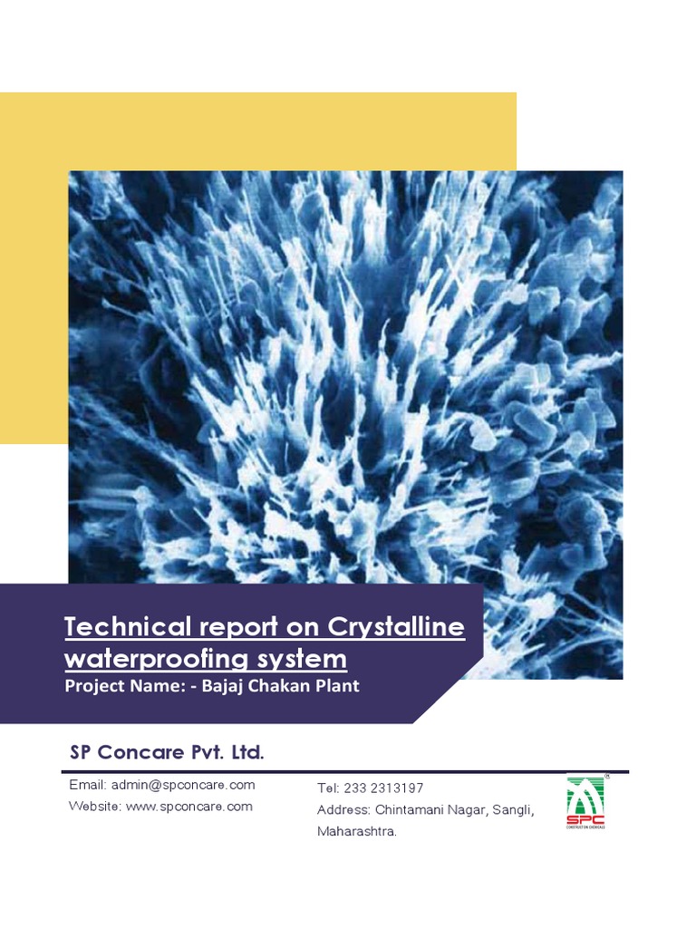 Crystalline Waterproofing Solutions for Concrete | PDF | Concrete | Water