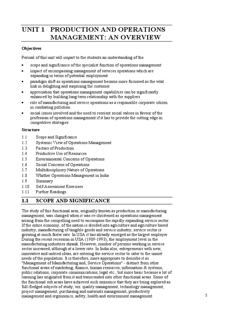 E Book MS 53 - Production and Operations Management | PDF | Quality ...