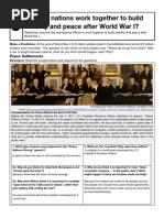 Aims of The Big Three | PDF | World War I | Treaty Of Versailles