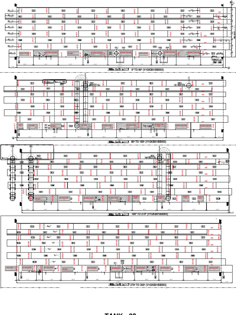 Storage TANK - WELD MAP | PDF