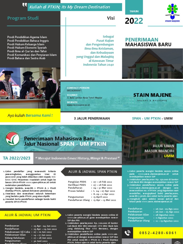 Brosur Stain Majene - 2022 | PDF