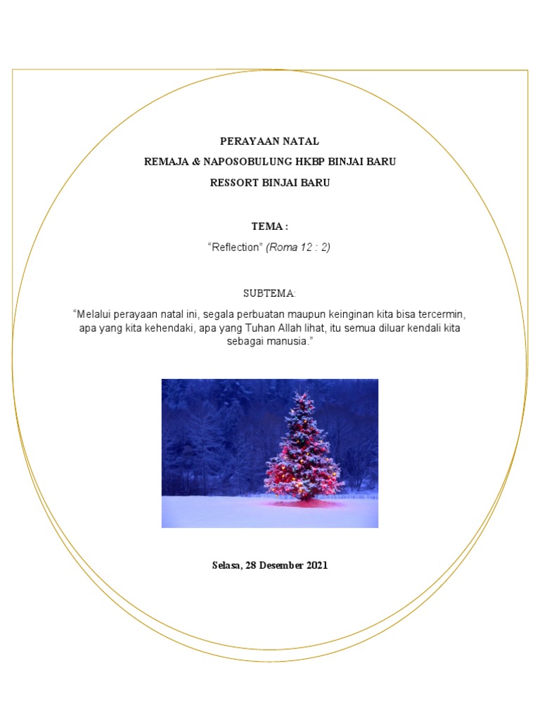 Perayaan Natal Remaja HKBP 2025 | PDF