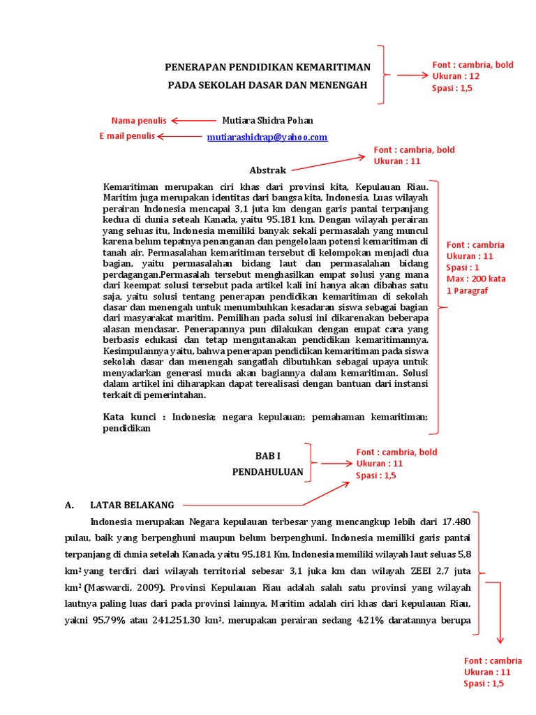 Contoh Gagasan Ilmiah | PDF