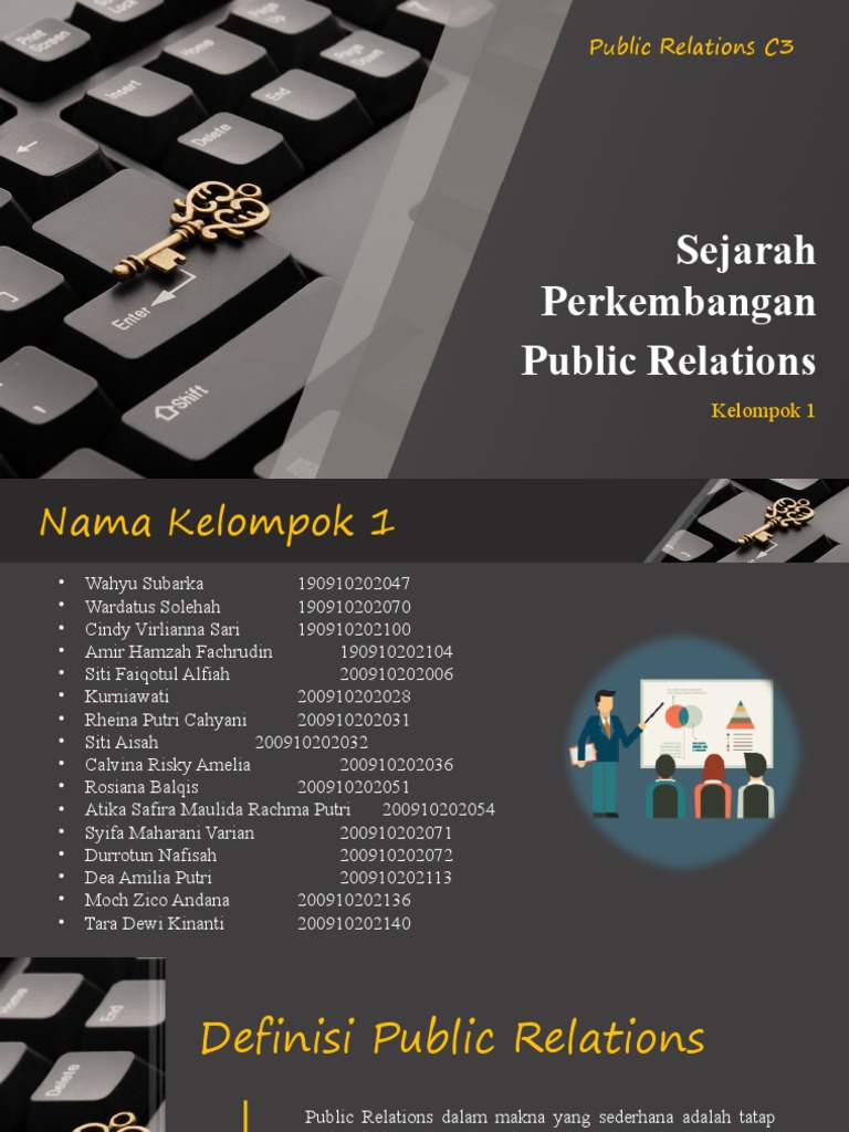 Kel. 1 - PR C3 - Sejarah Public Relations | PDF