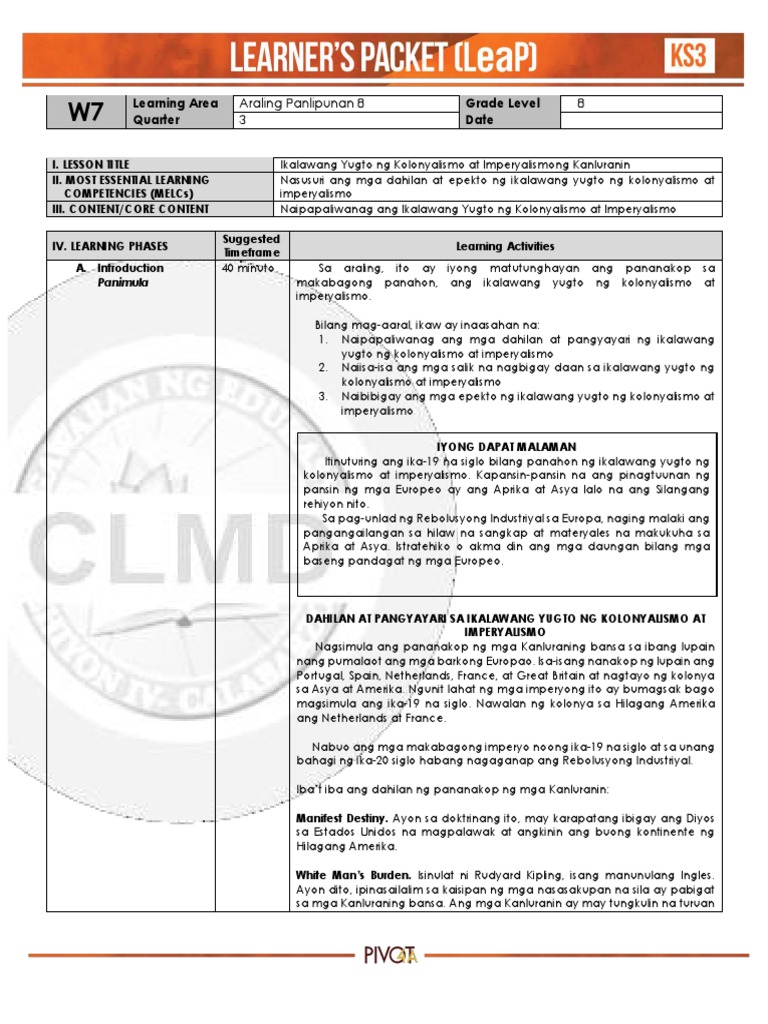 LeaP AP G8 Week7 | PDF