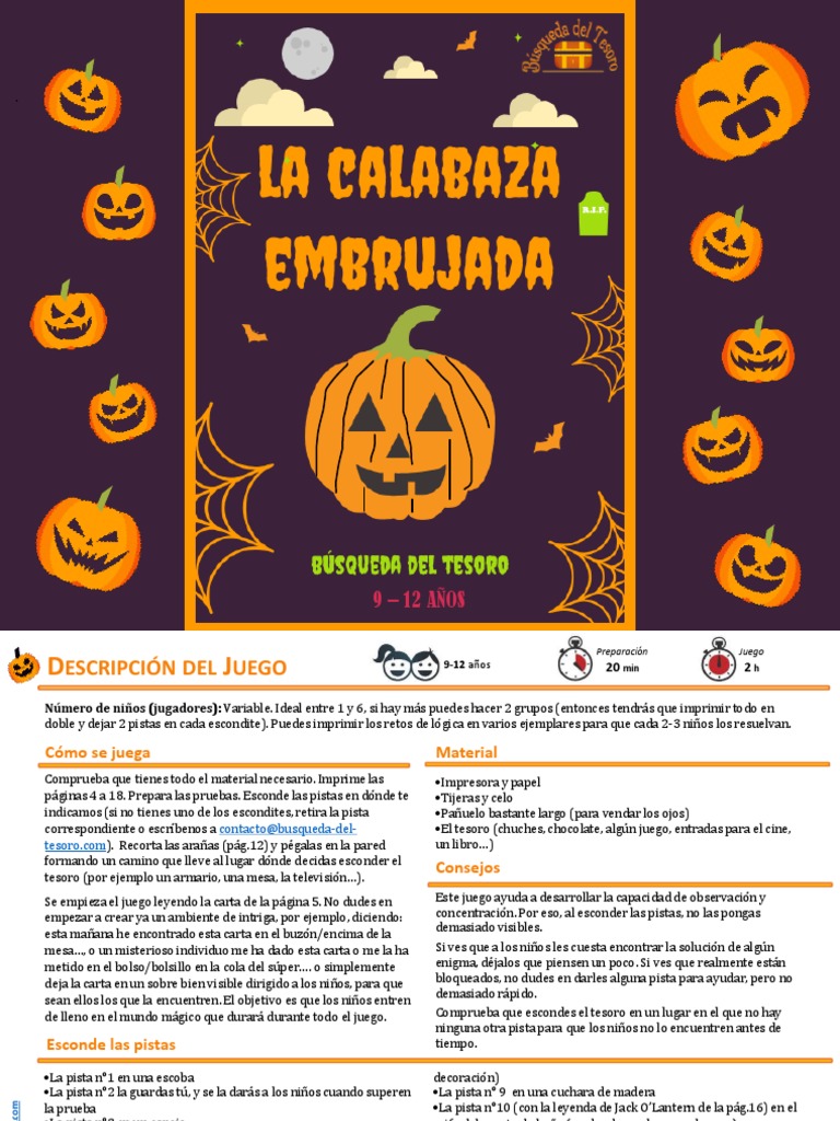 La Calabaza Misteriosa 9-12 | PDF | Víspera de Todos los Santos | Documento