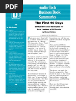 First 90 Days: Leadership Transition Tips | PDF | Goal | Cognition