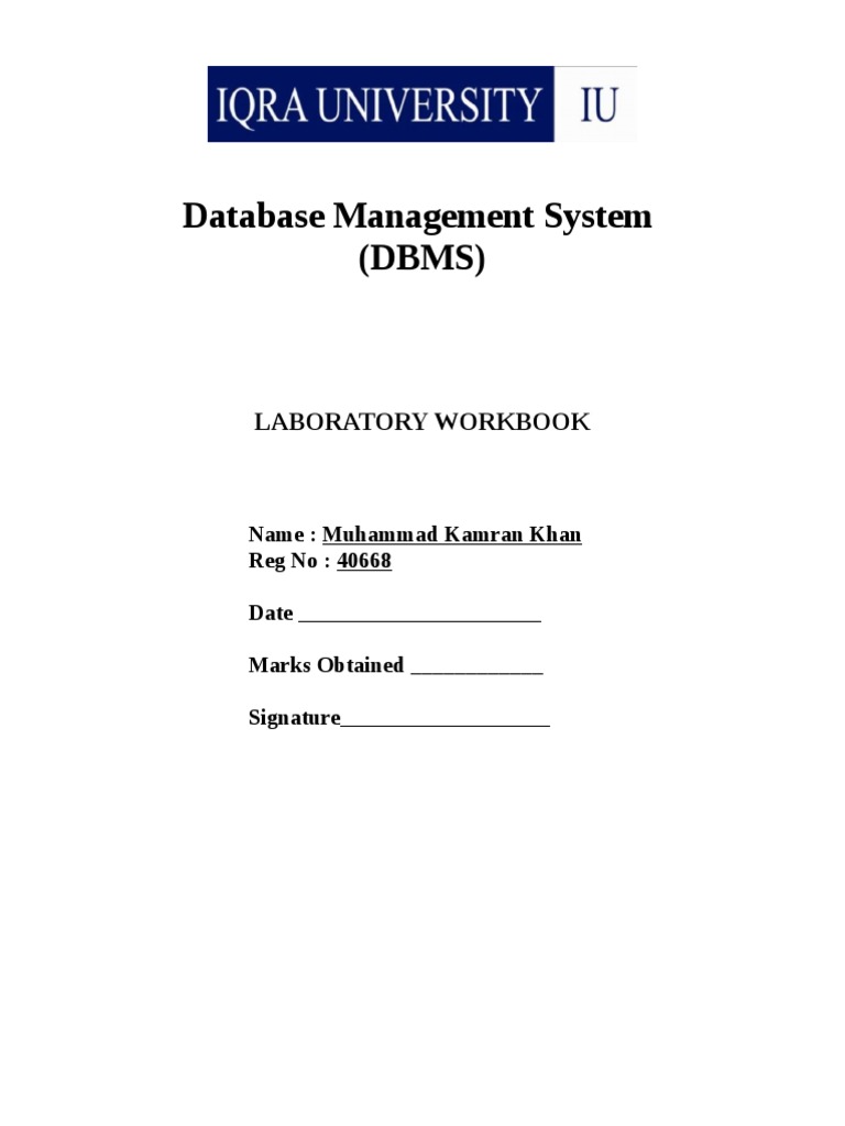 Dbms Lab Assignment | PDF | Computers