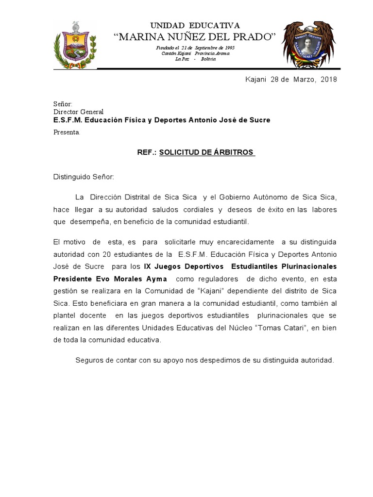 Solicitud de Arbitros | PDF