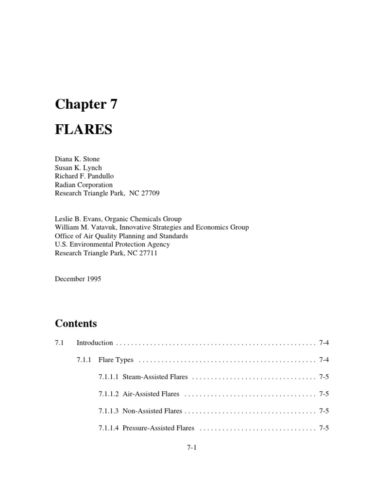 Flare Type | PDF | Combustion | Gases