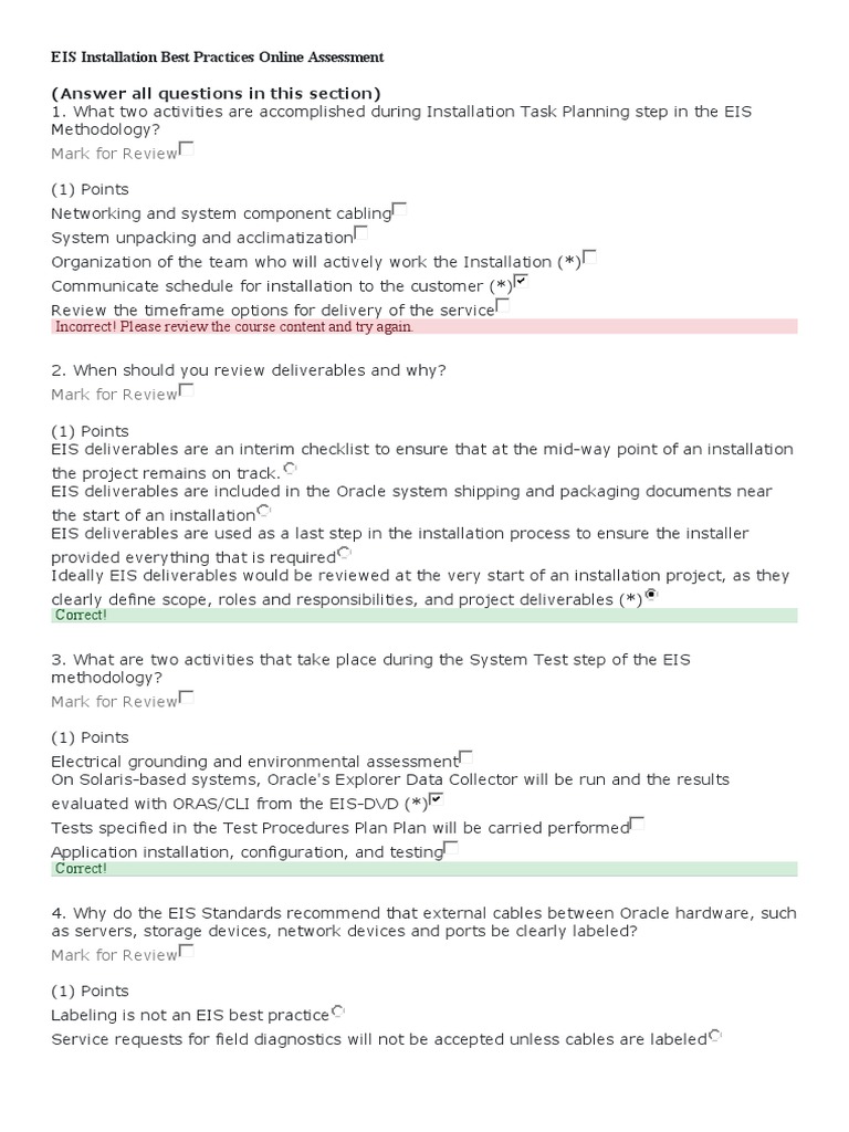 Oracle Private Cloud Appliance Installation Specialist Assessment | PDF