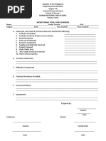 CID Form 1 Monthly Instructional Supervision and School Monitoring ...