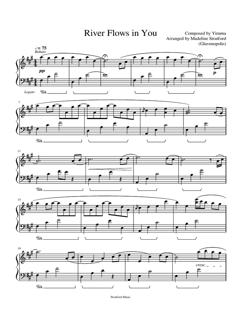 River Flows in You - Yiruma - Piano Solo | PDF