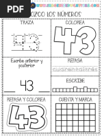 Trazos de Números del 1 al 30 | PDF