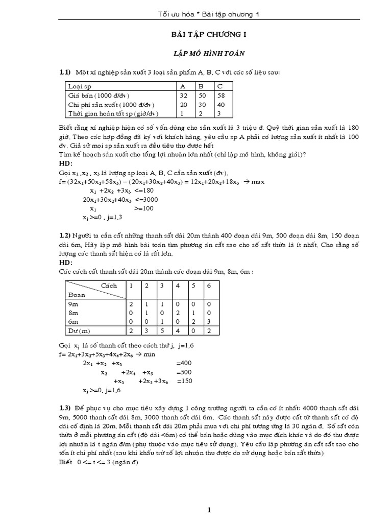 c1 Baitap (Moi) | PDF
